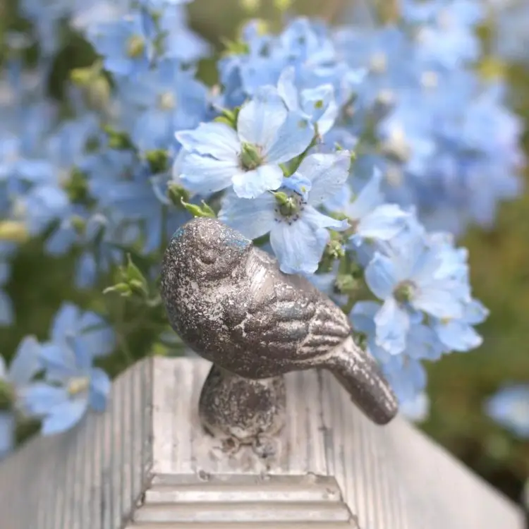 Antique Blue Bird Shaped License Plate Metal Bird House Pet Cages ...