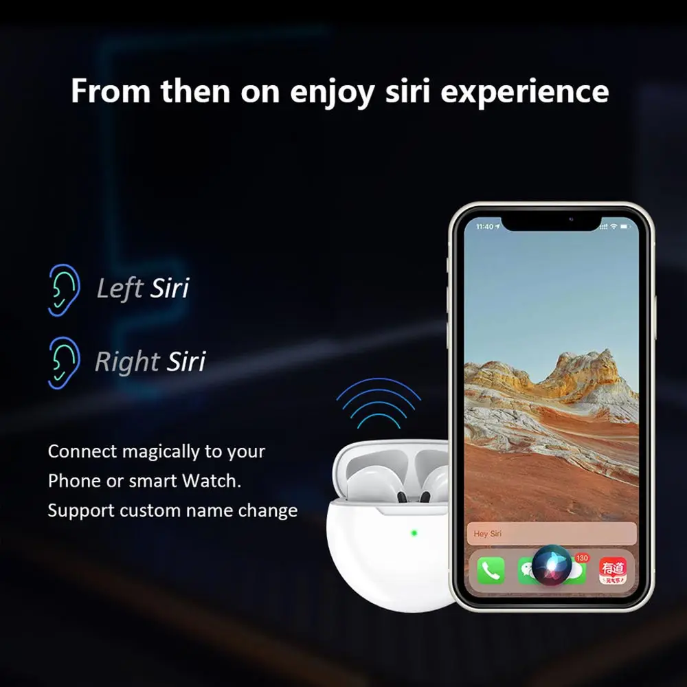 2023 Hot-sale Air Tws Pro6 In-ear Earphones & Headphones Air Headsets ...