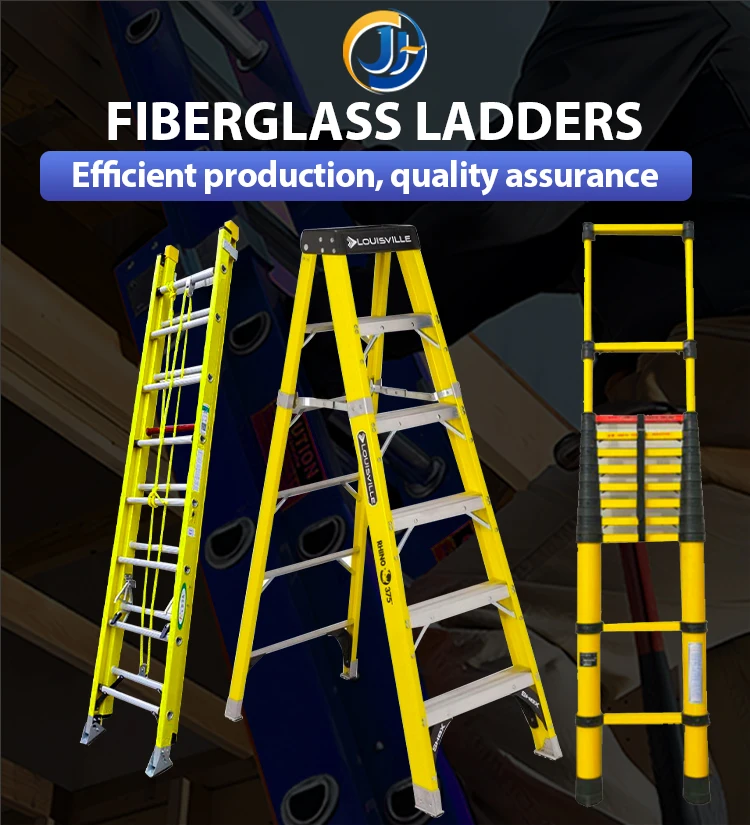 Industrial Fiberglass Platform Folding Step Ladders Insulation Safety ...
