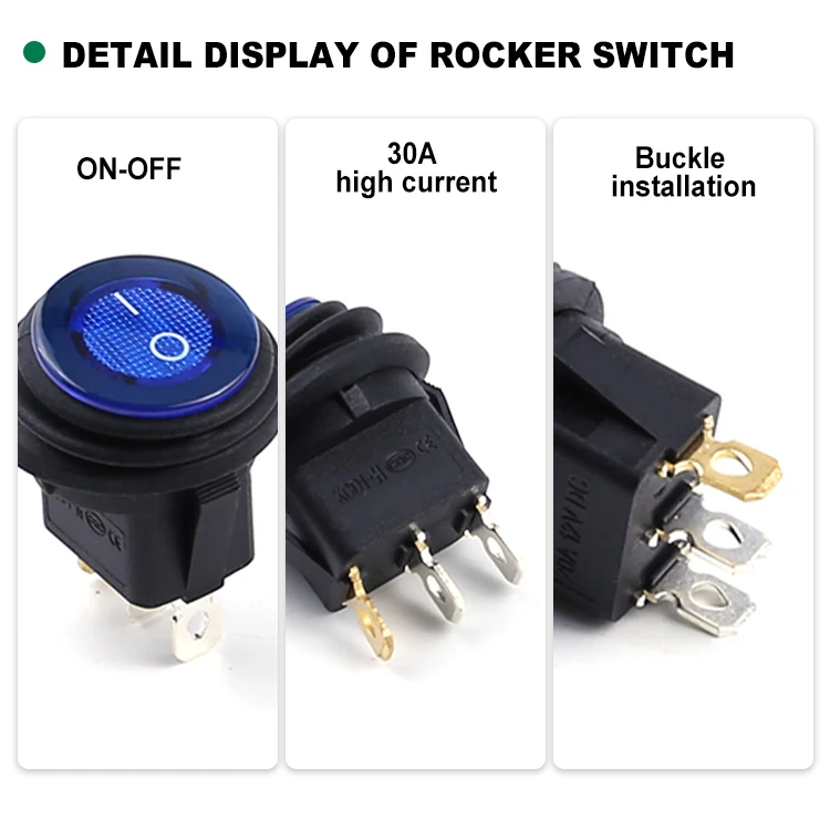 2 Pin On/off On Off 16.5 Square Illuminated 6 Pin Dpdt 6 Pin On-on Led ...