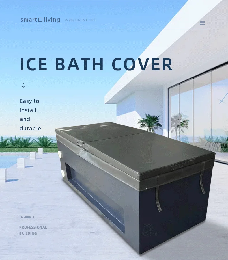 Proway Outdoor Cold Plunge Tub Cover Ice Bath Cover Waterproof Hot Tub ...