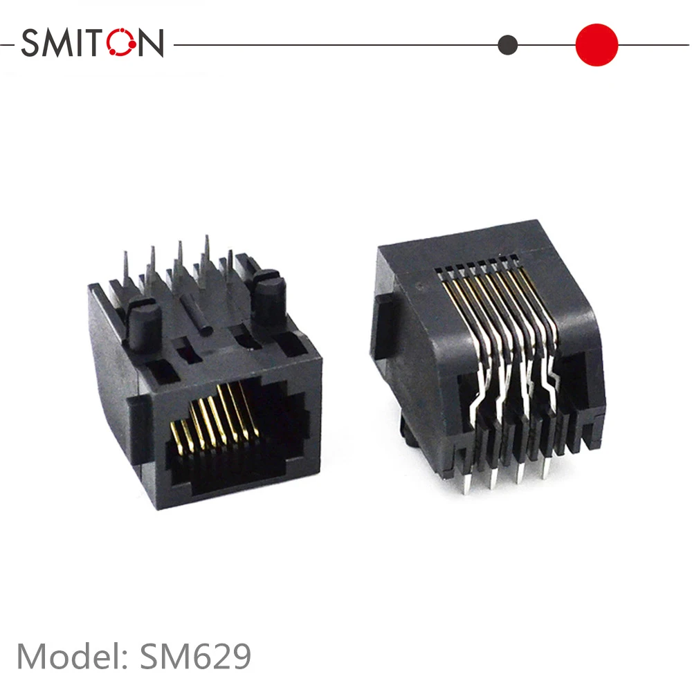 Rj45 Female Male Pcb Rj-45 Connector 8p8c Jack Ethernet Rj45 Socket ...