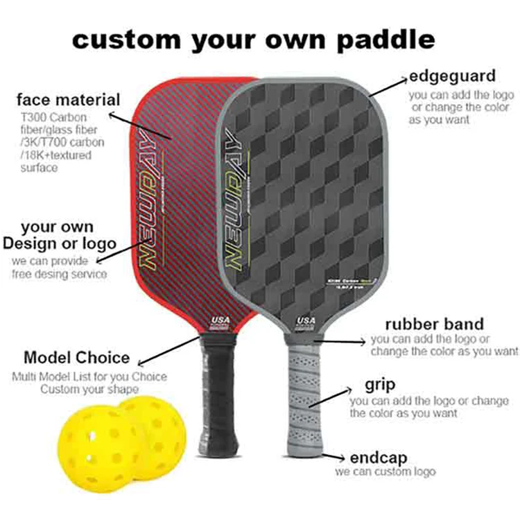 Newdaysport Nd-t06 Kevlar Thermoformed Pickleball Paddle T700 Smooth ...