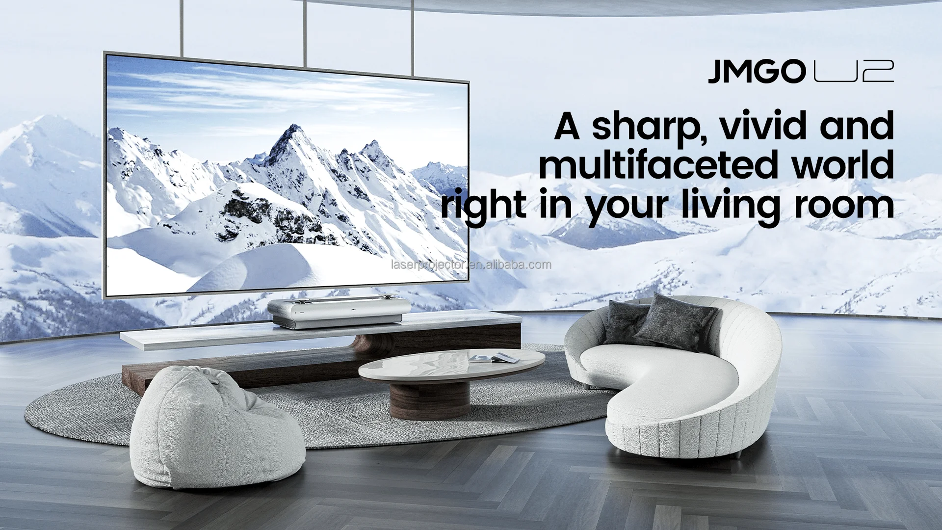 Недорогой лазерный проектор Jmgo U2, глобальная версия, 4K 2022 Android 4K 3D проектор, 4K ...