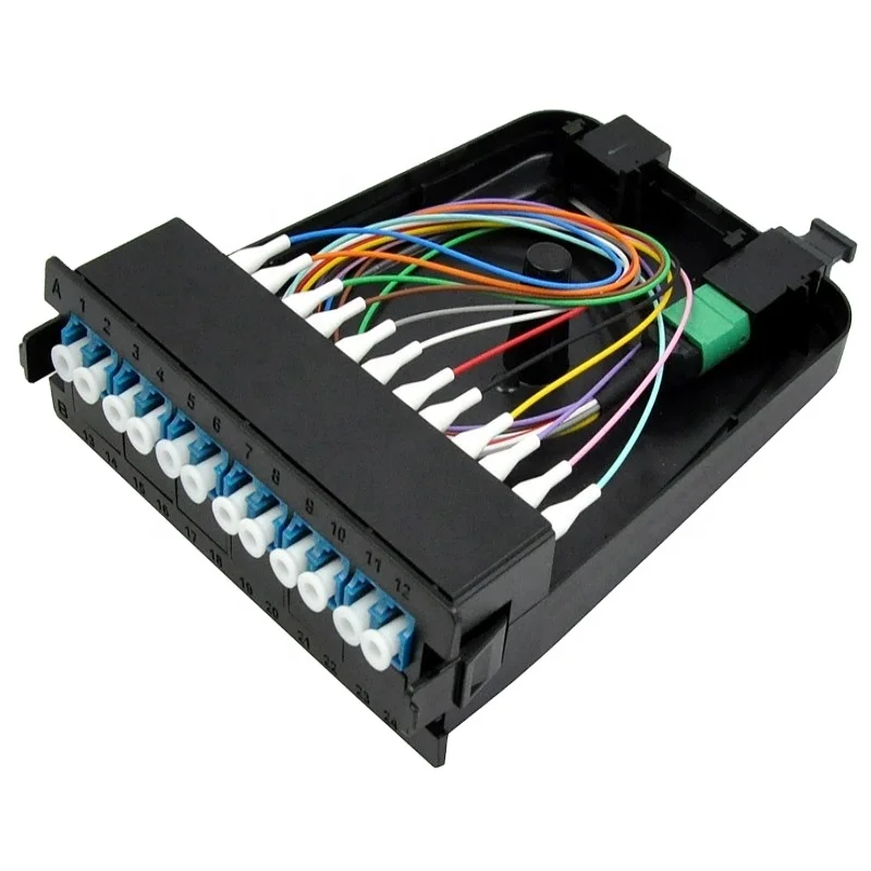 Factory Wholesale Lc Om3 Om4 Lgx Mtp Mpo Cassette Module 12 24 Fiber ...