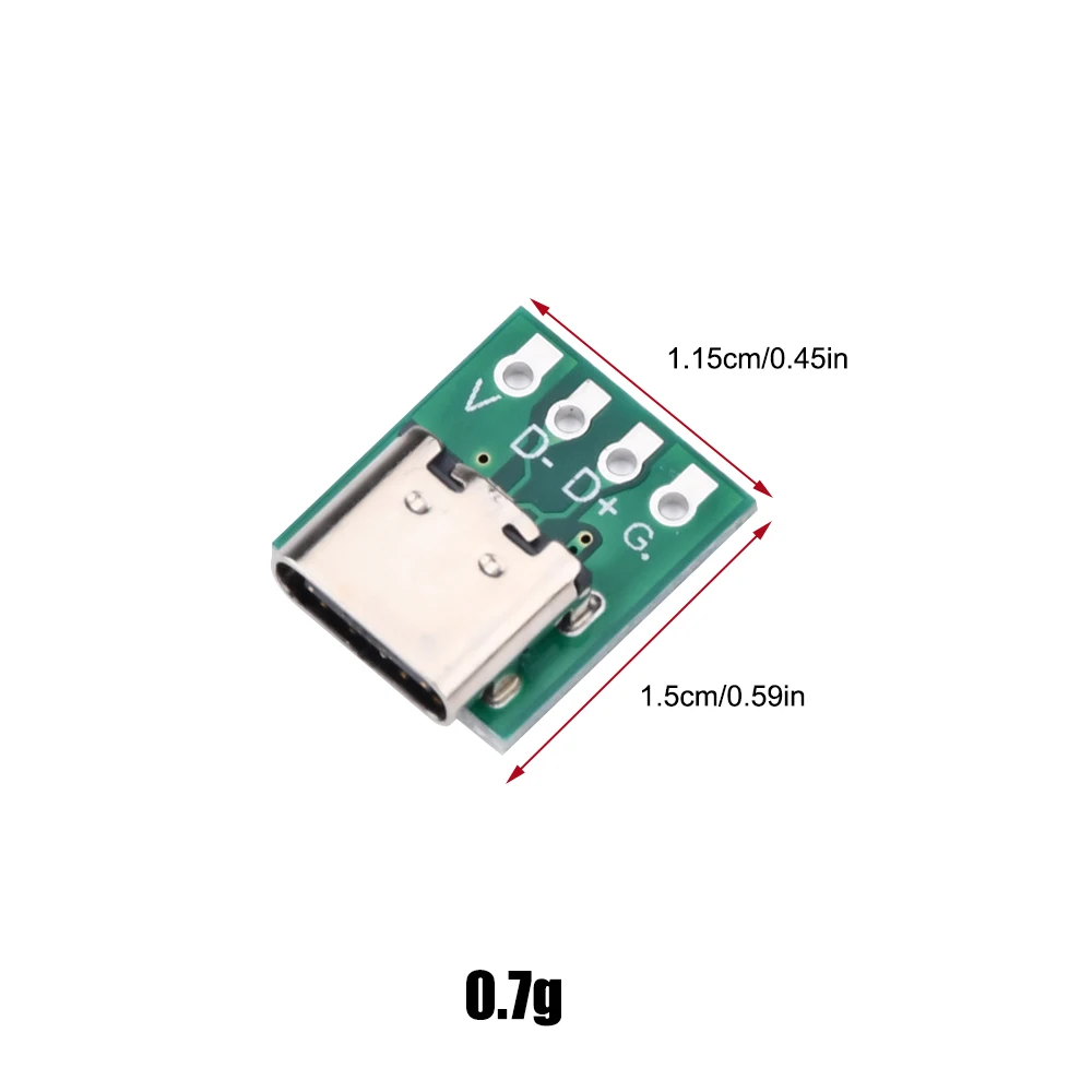 TYPE-C mother test board with double-sided positive and negative plug ...