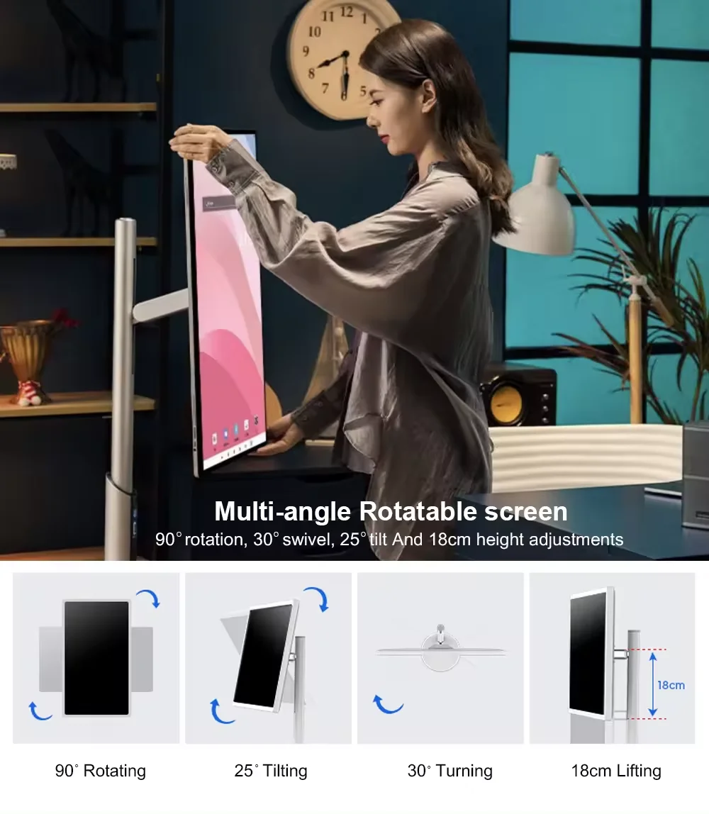 Stand By Me 32 Inch Portable Hd Smart Interactive Touch Mobile Monitor ...