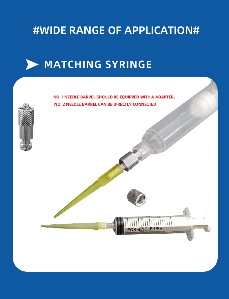 Tt Dispensing Needle Yellow Tapered Tube Design Lock Tip Adjustable ...