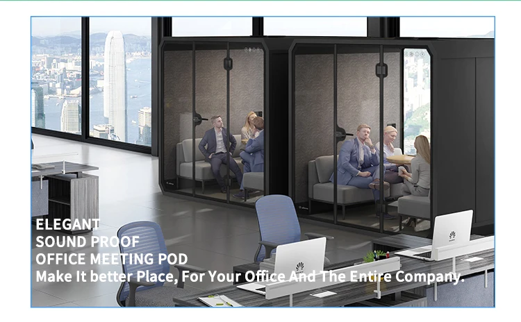 Soundproof Office Workstation Office Pod Soundproof Office Cubicles ...
