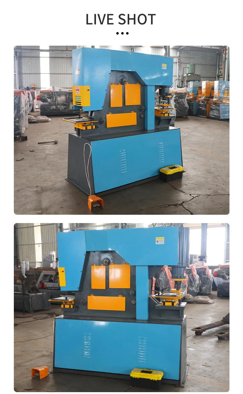 Steel Angle Cutting Machine Ironworker And Hydraulic Combined Punching ...