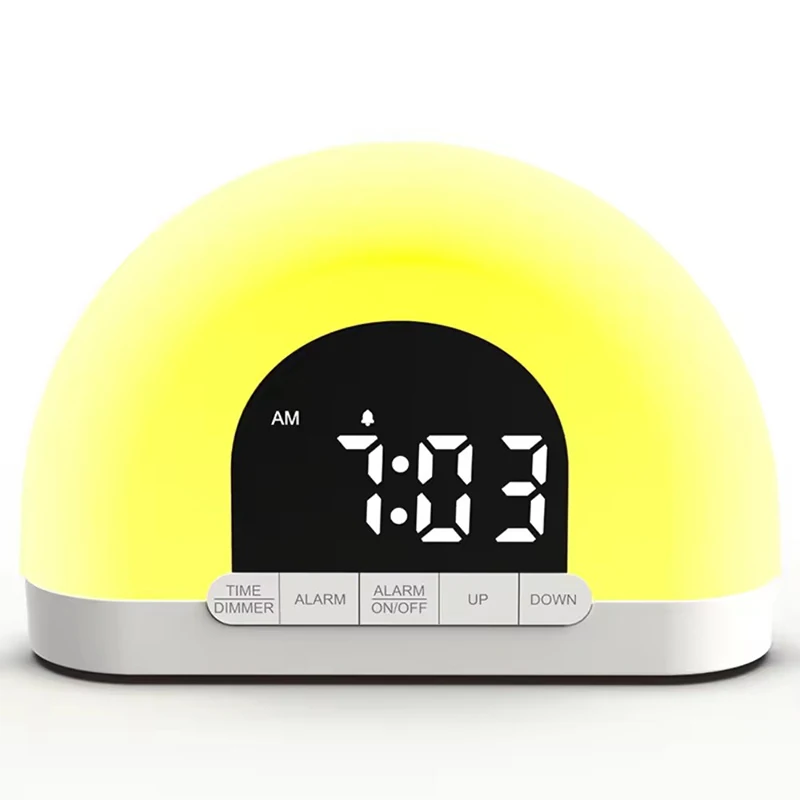 2024 New Color Changing Digital Desk Alarm Clock Multifunction ...