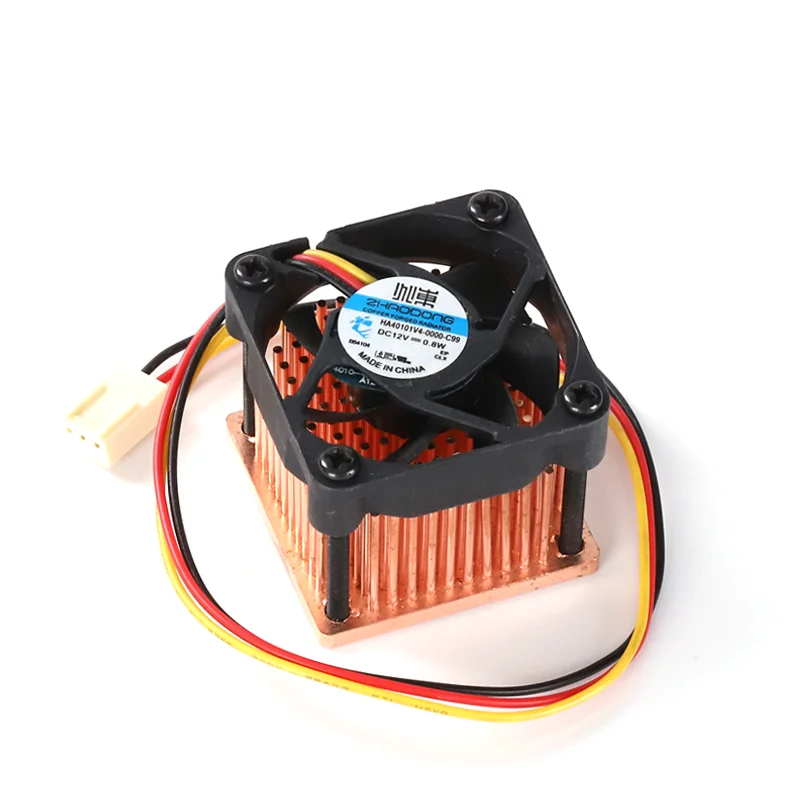 Dc 12v Pc Cpu Cooler Fan Radiator 38.9*38.9*20 Heatsink With Fan Small ...