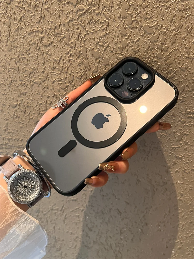 Luxury Acrylic Clear Magnetic Phone Case For Iphone 15 14 13 12 11 Pro ...