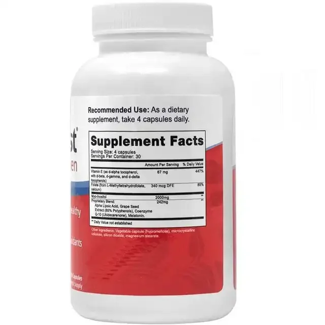 Ovaboost with Myo-Inositol Folate Coq10 - Natural Fertility Supplement ...