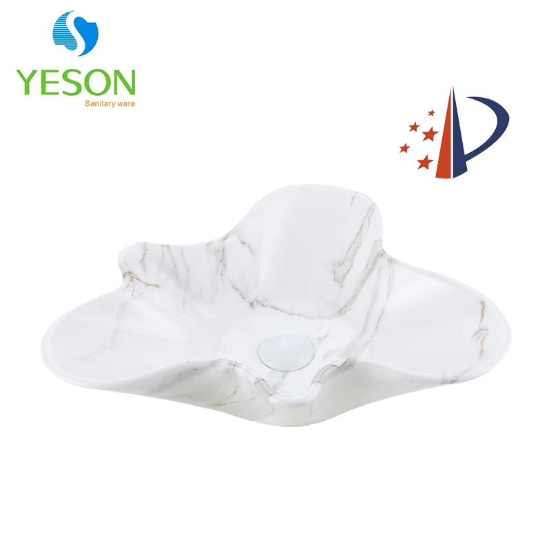 Yeson Porcelain Patent Sanitary Ware Sink Bowl Bathroom Handmade Wash ...