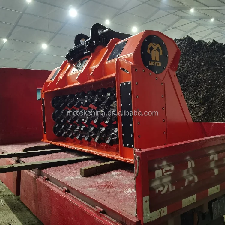 MOTEK Screening Bucket Shredder with Engine Gear Motor & Pump for 18 ...