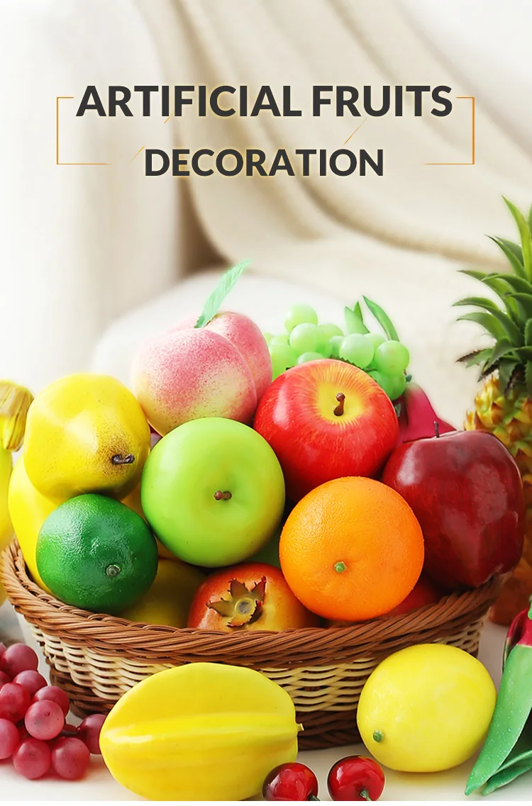 Fake Fruit for Decoration Realistic Lifelike DIY Props Home Decor ...