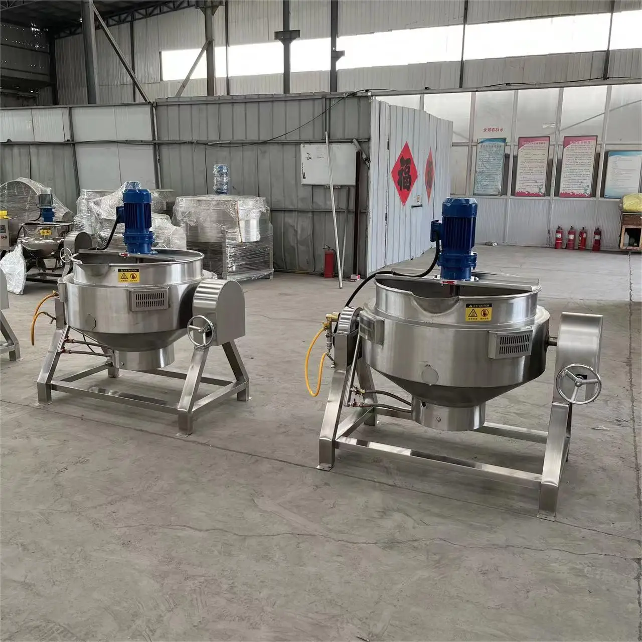 Stainless Steel Gas Steam Electrical Jacketed Pot Cooking Machinery ...