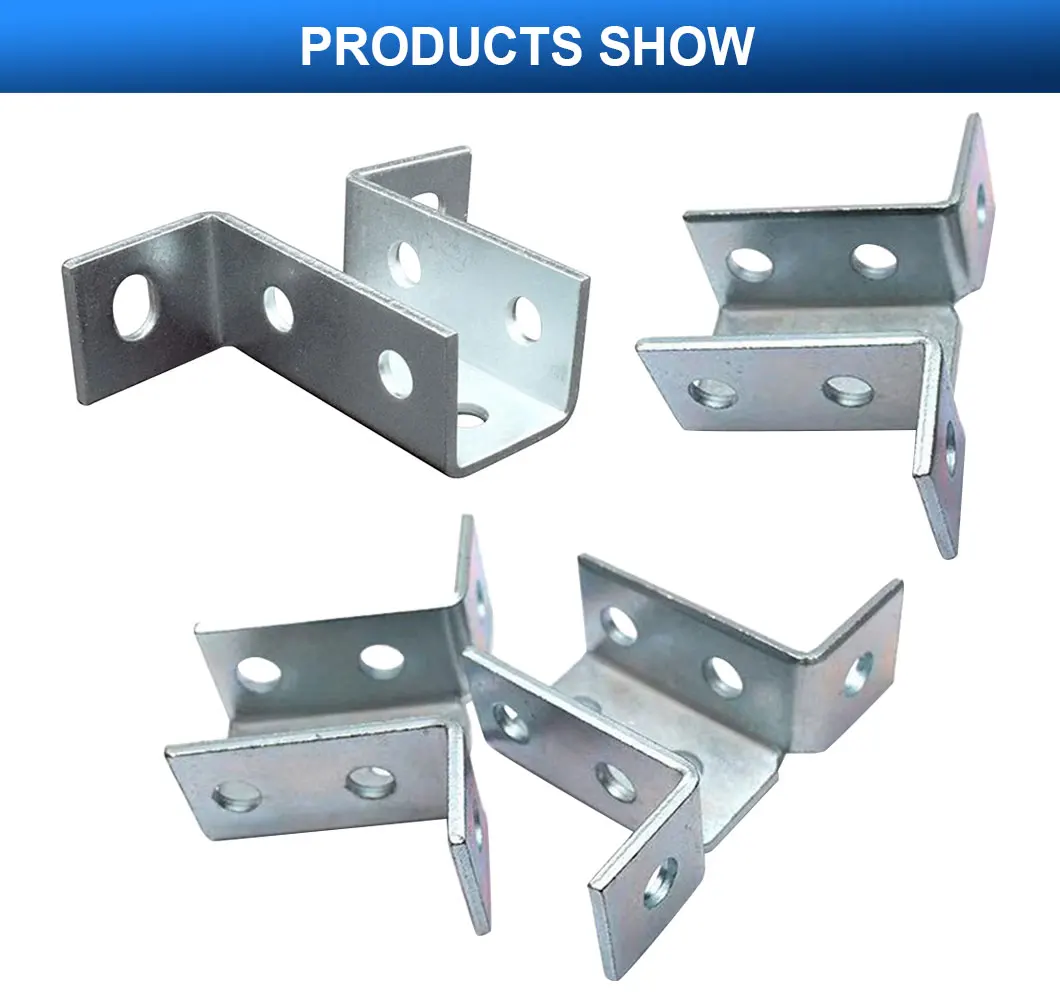 Customized Fitting C Channel Base Plate Mounting Bracket Seismi