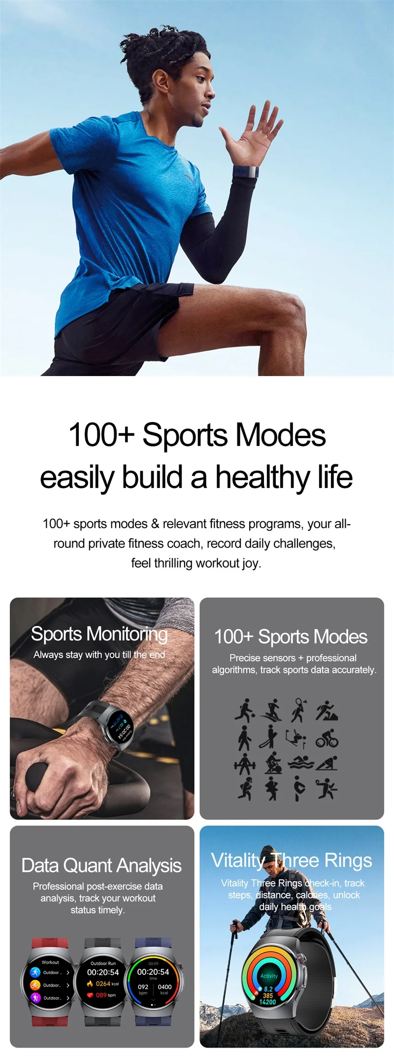 S201 AMOLED Smartwatch - Advanced Health & Fitness Tracker