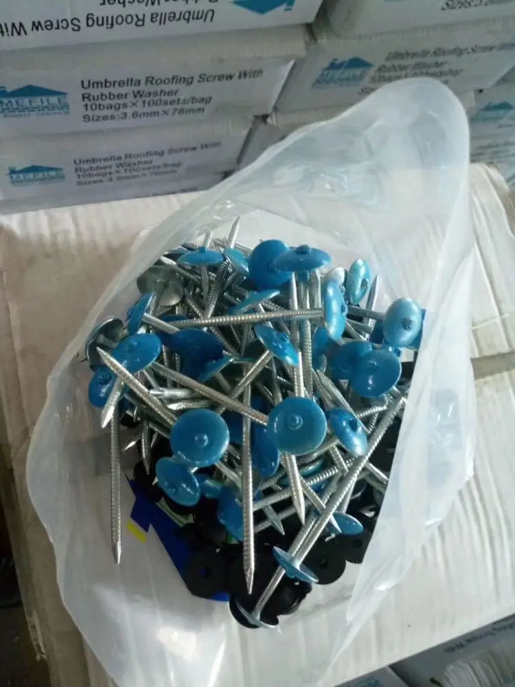 6mm Diameter Umbrella Roofing Nails for Wood Working