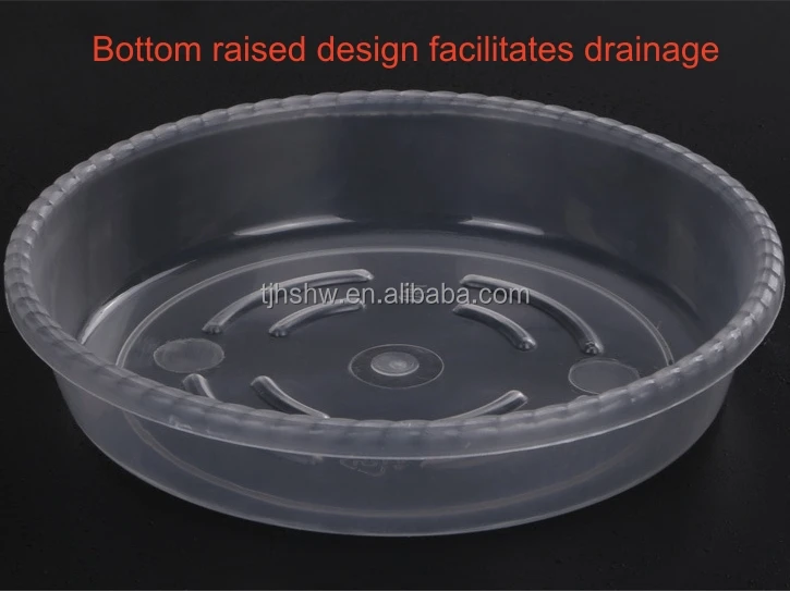 Clear Plastic Flower Pot Trays - Durable & Transparent