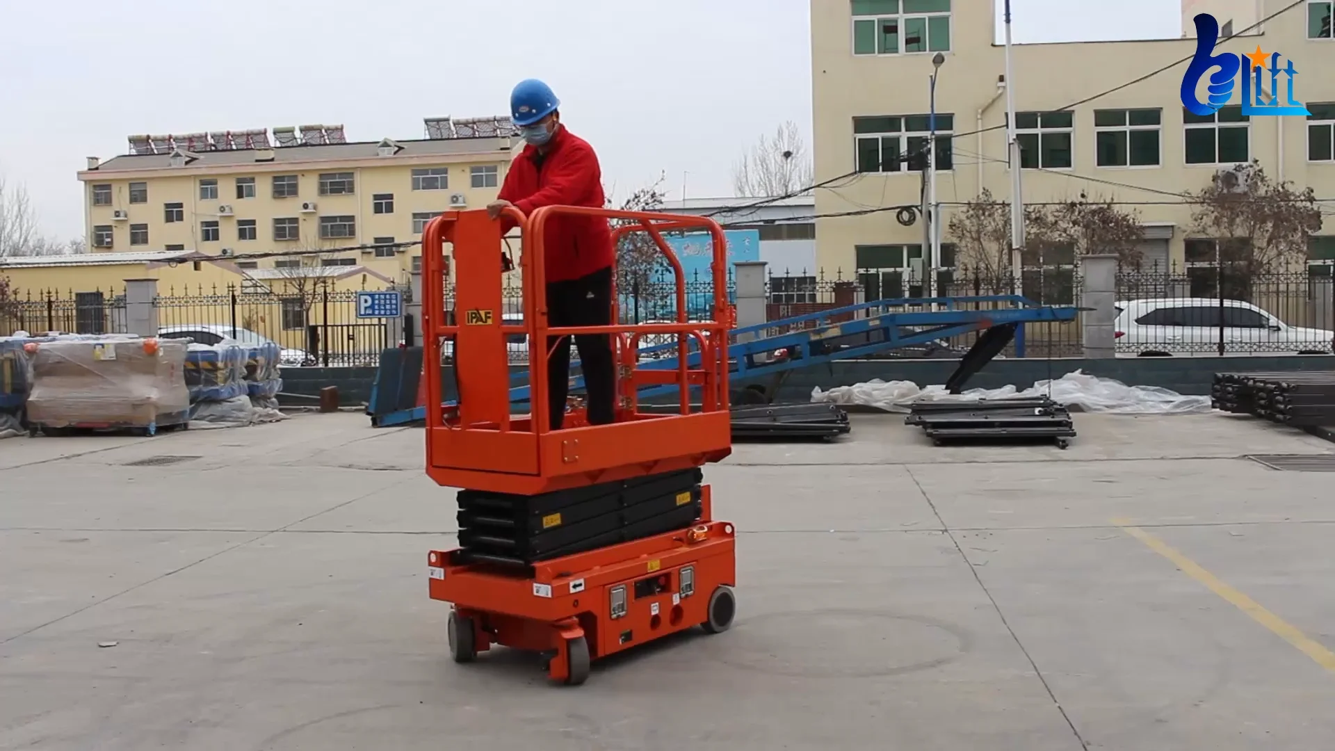 3m 4m 5m 6m Small Portable Hydraulic Aerial Manlift Construction ...