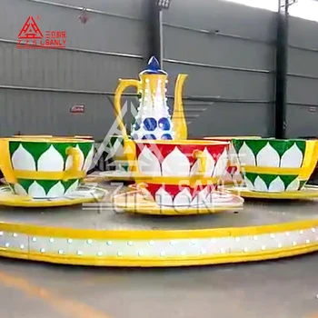 Customized Lotus Cup Rides Attraction Manege Saucer Rotary Carousel ...