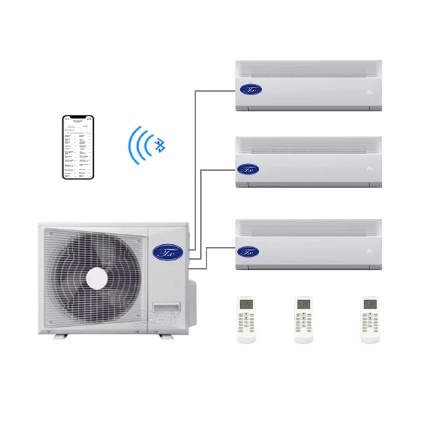 Wall Split Air Conditioner Multi Zone Air Conditioning DC Inverter Air ...