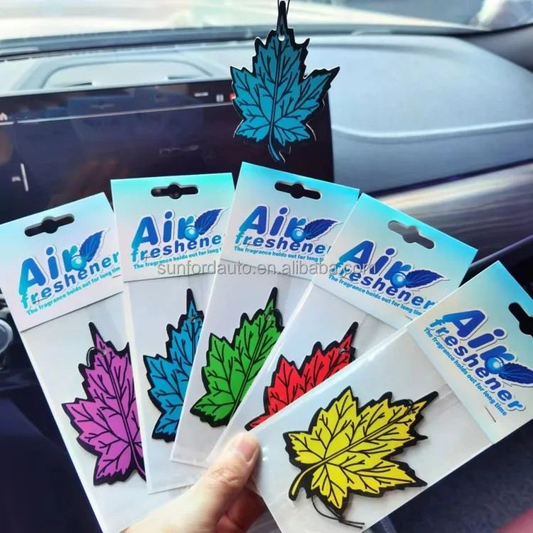 Different Smells Printing Logo Hanging Paper Car Air Freshener Paper ...