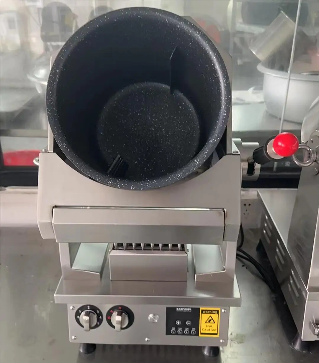 Kitchen Use Automatic Stir Fry Machine Gas Cooking Rotating Fried Rice ...