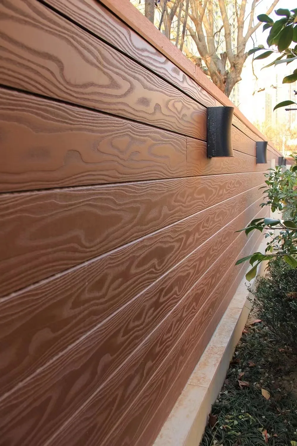 Outdoor Partition Wall Board Cladding Fluted Decorative Exterior Wpc ...