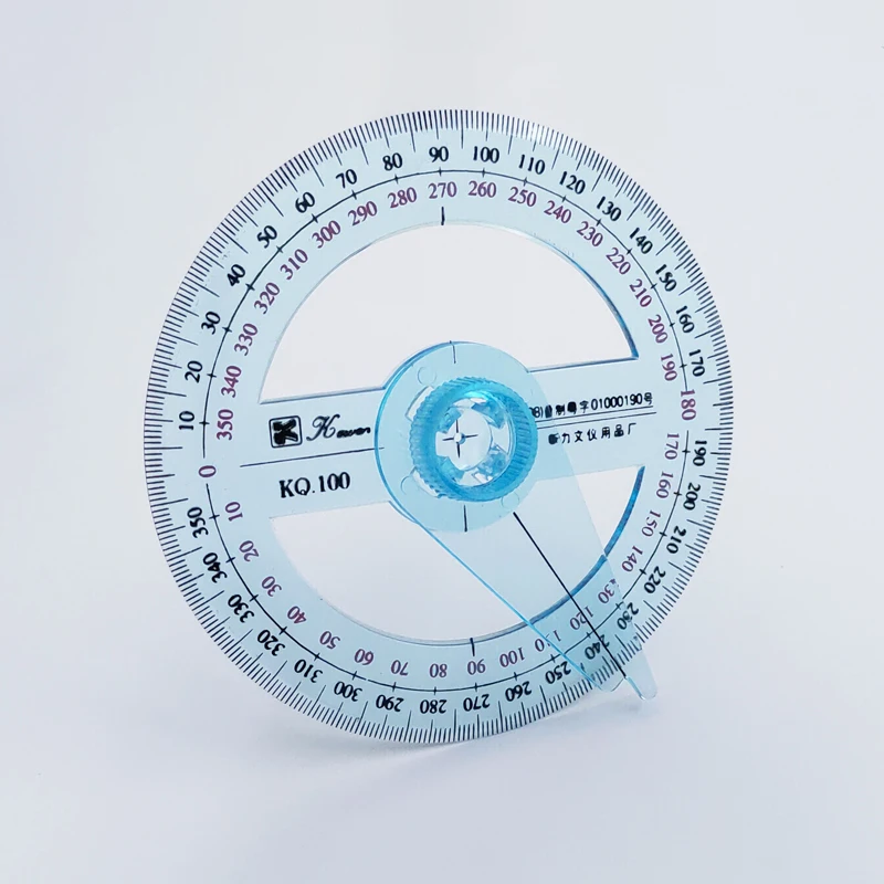 360 Degree Protractor Ruler - Precision and Transparency