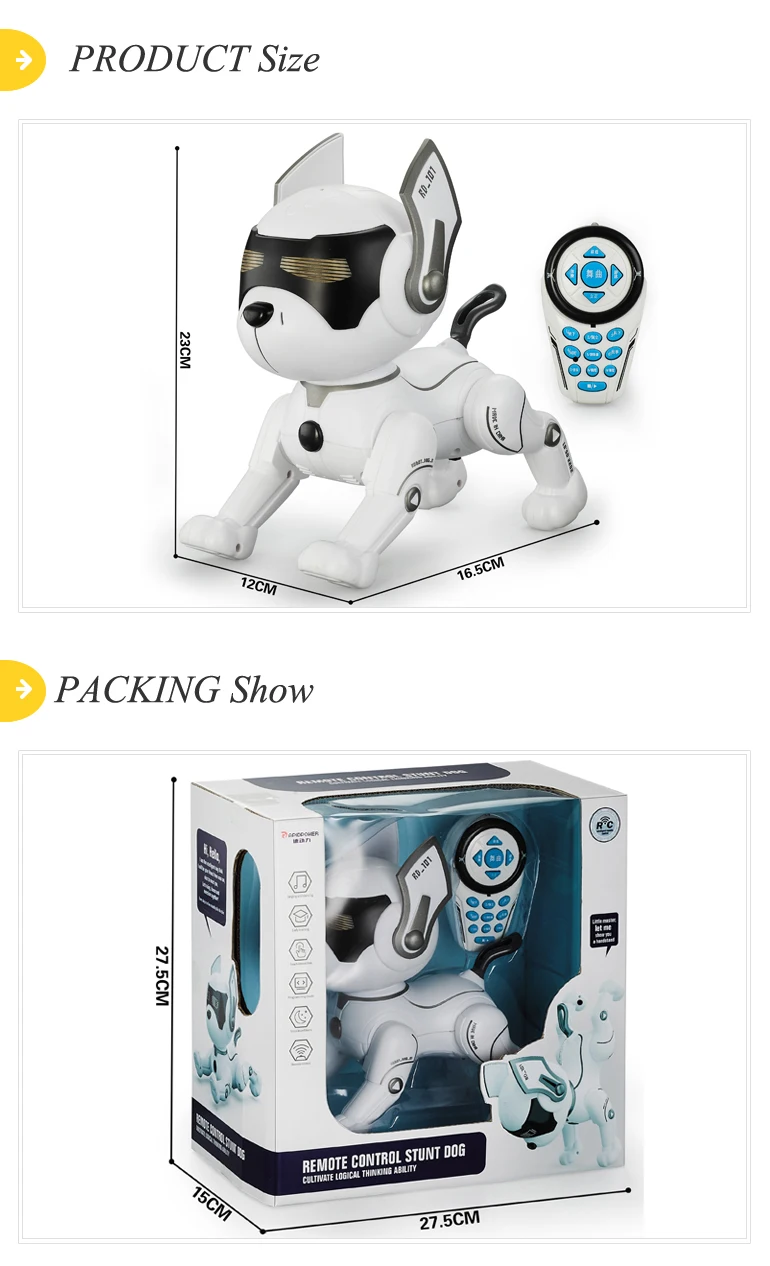 Dancing Puppy Smart Pet Toy - Remote Control Stunt Dog Robot