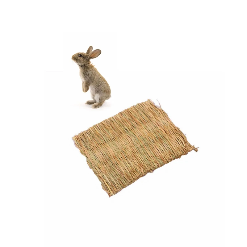 Rabbit And Guinea Pig Woven Straw Mat Pet-friendly Woven Grass Nest For ...