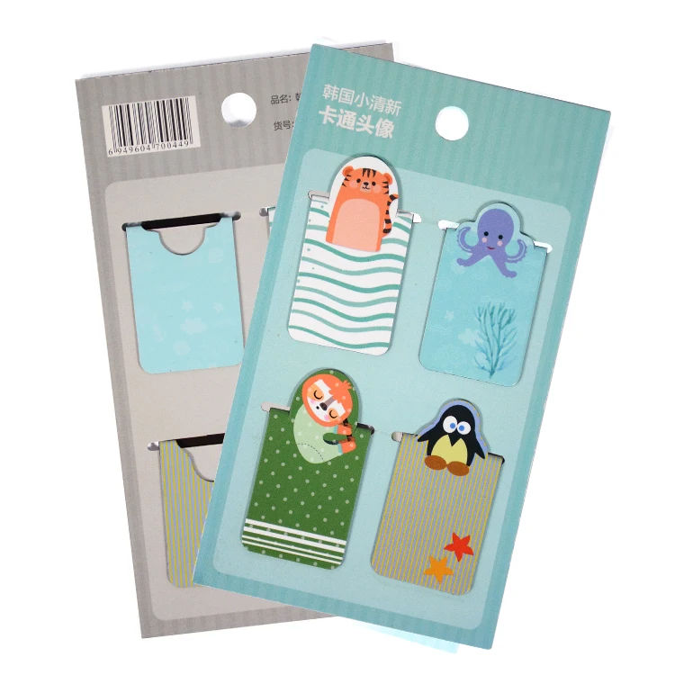 Custom Folding Standard Size Cartoon Characters Paper Magnetic Bookmark ...