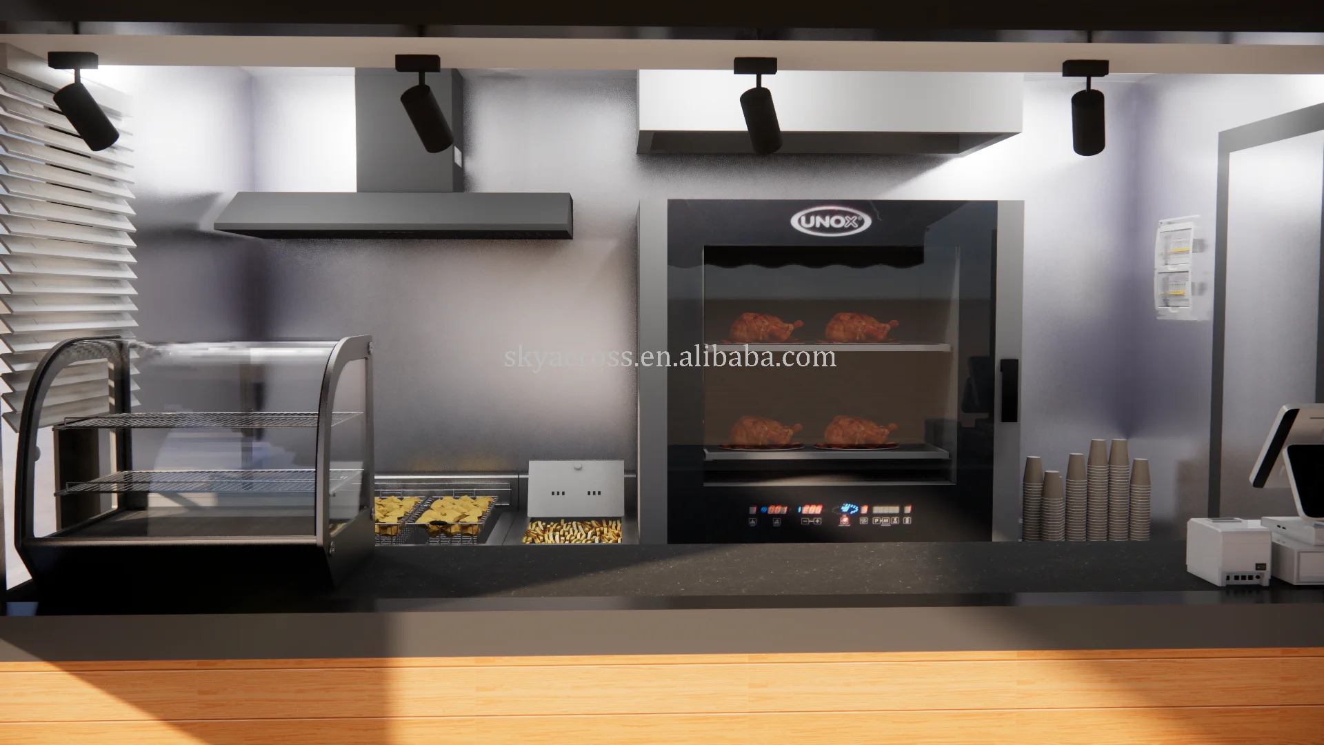 Modular Restaurant Prefabricated Container Kiosk - Drive-Through Food ...