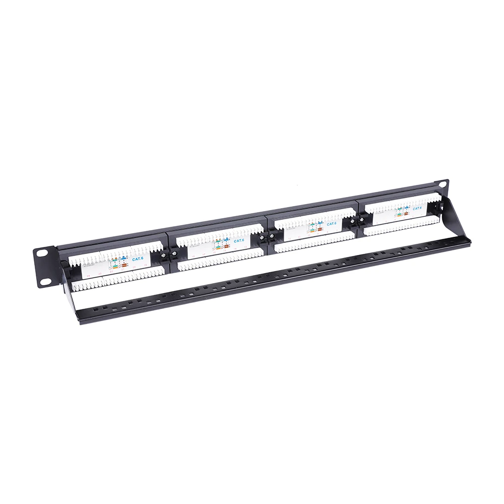 19"1u Cat6a/cat6/cat5e Utp 24 Ports Patch Panel - Buy Patch Panel,24 ...