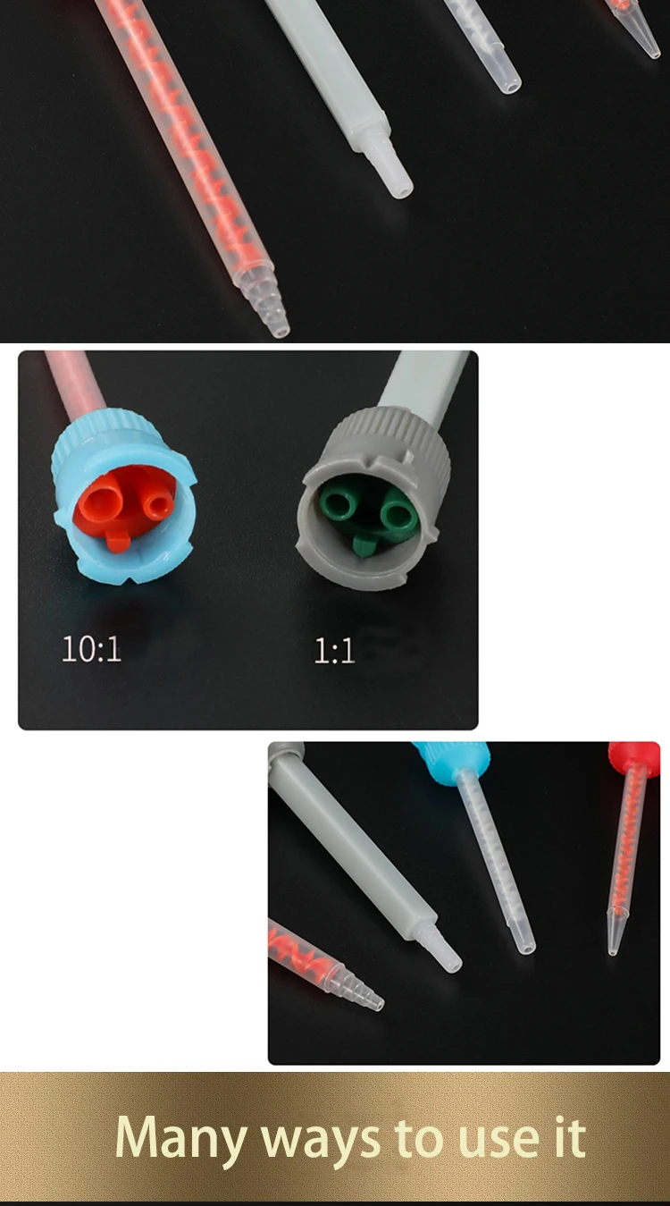 MB Series 1:1 10:1 Ratio Adhesive Static Mixing Tube Epoxy Plastic ...