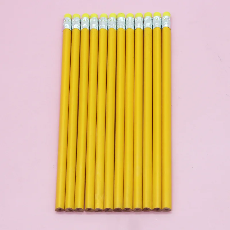 Macron Color Triangular Pen Holder Customized logo Wooden Hb Cute ...