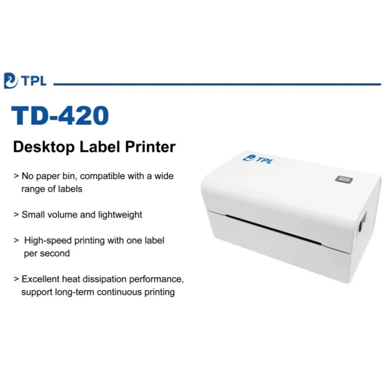 Td-420 Thermal Label Printer 4x6 Address Printer 4*6 Sticker Shipping ...