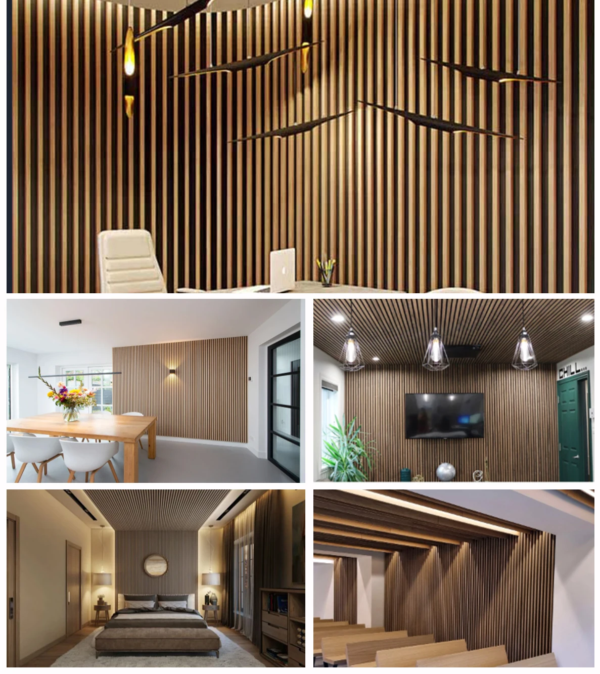 Hot Wood Veneer Slat Wall Panels Interior Decorative Acoustic Soundproof Panels For Wall Boards ...