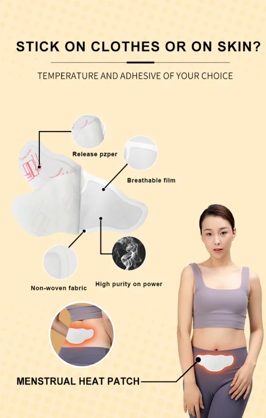 New Triangle Self Heating Menstrual Period Pain Relief Heat Patch/pads ...