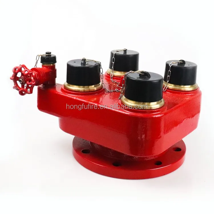 4 Way Breeching Inlet Valve With Bs336 Standard Hose Coupling For ...