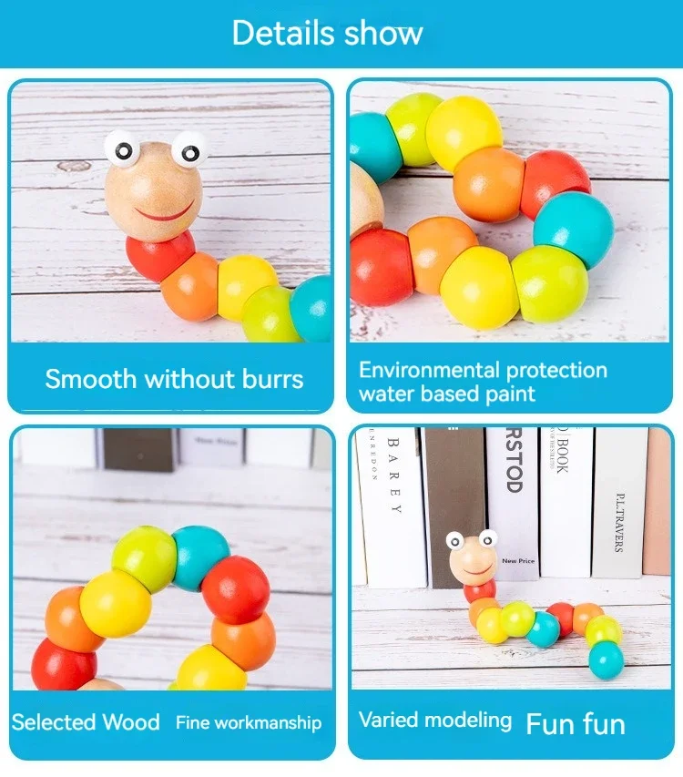 Montessori Early Education Wooden Baby Intellectual Development Toys ...