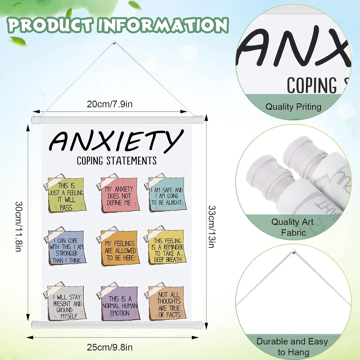 Mental Health Calming Corner Classroom Posters Psychology Therapy ...