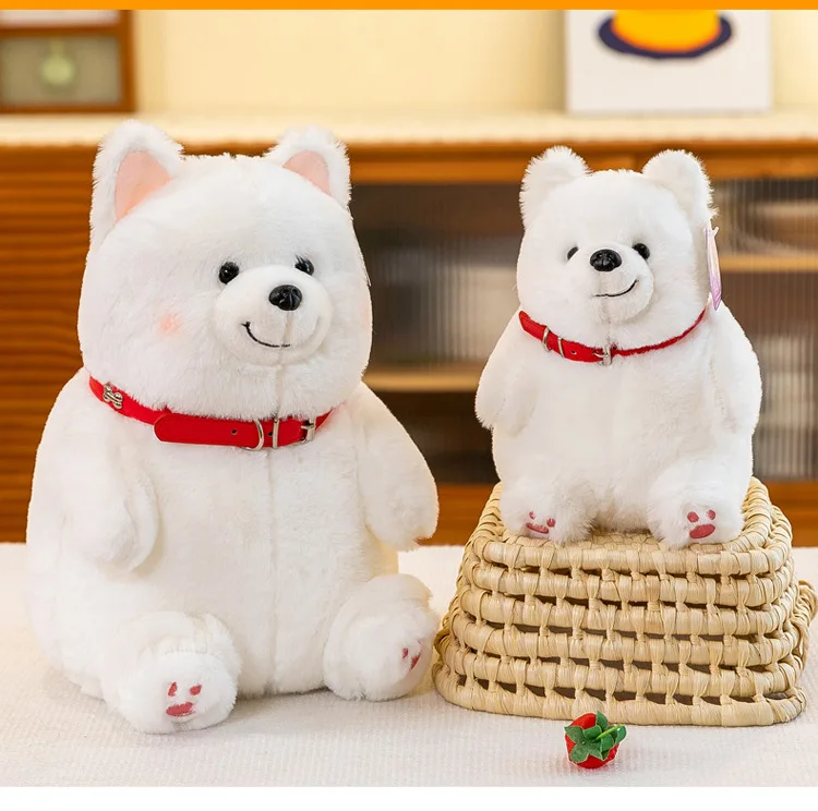 Cute Stuffed Samoyed Dog Plush Toys Baby Puppy Toy Husky Dog Soft ...