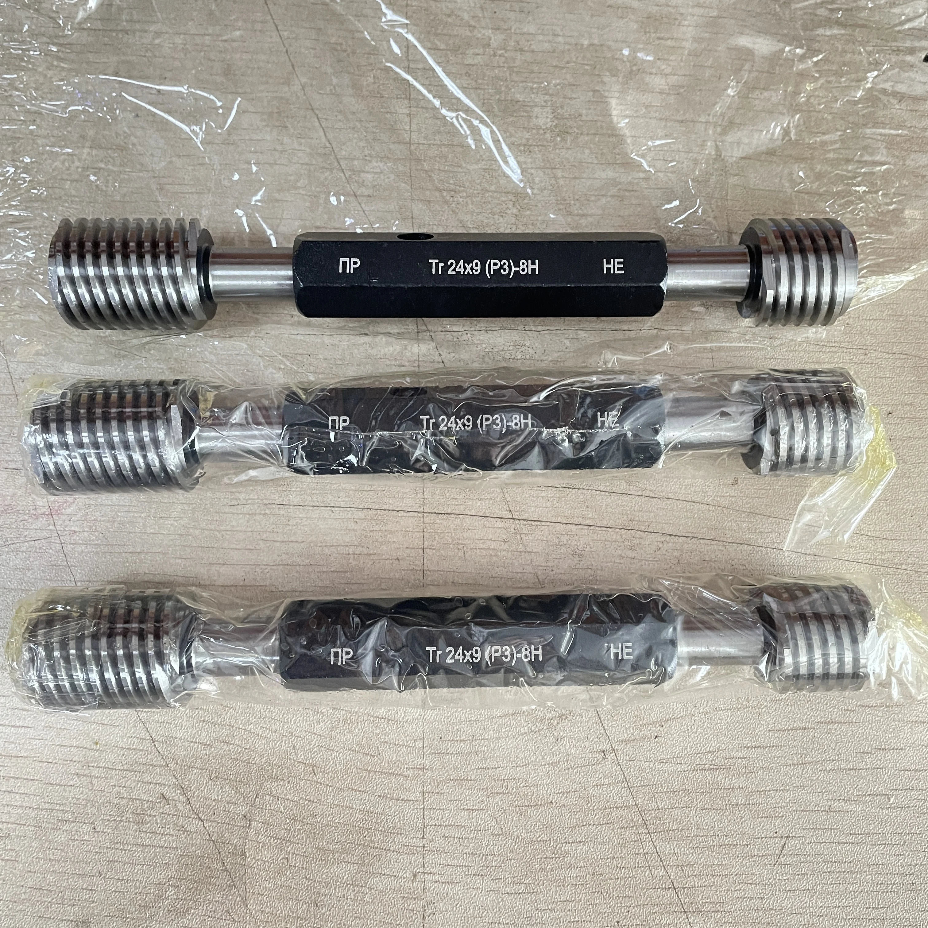 OEM Customized Tr Check Plug Gauge 3 Heads Tr40*9(P3) 8e Trapezoidal ...