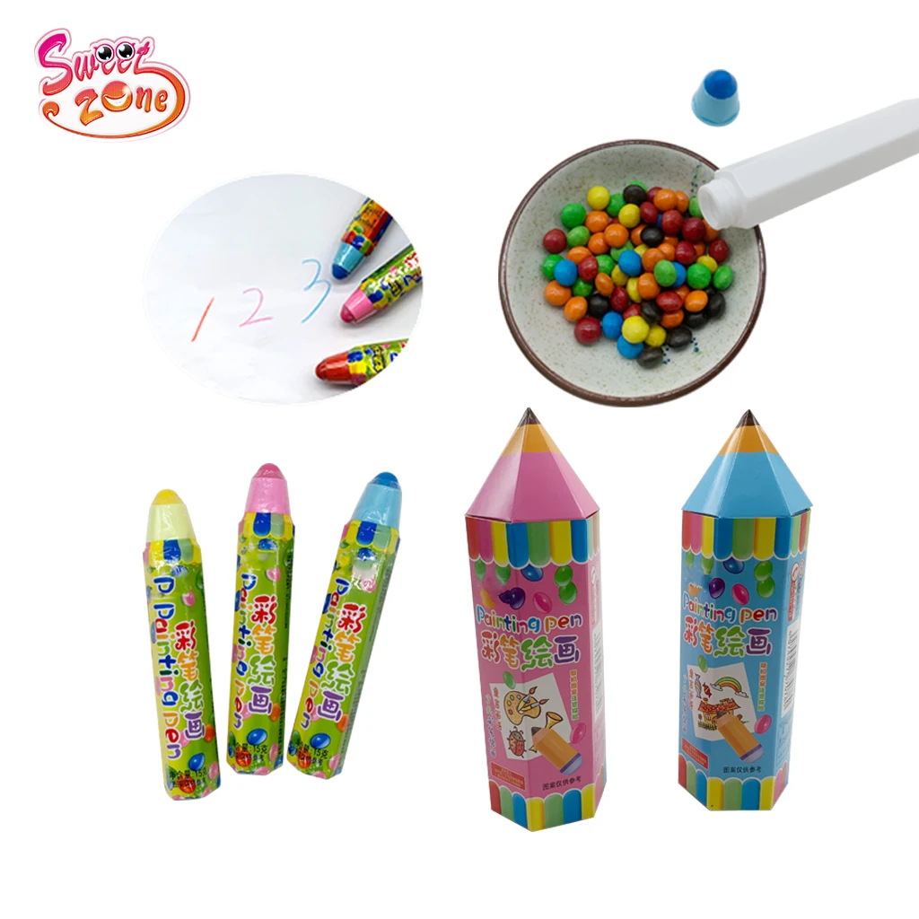 Oem Wholesale Chocolate Bean Pencil Packing With Drawing Pen Candy For ...