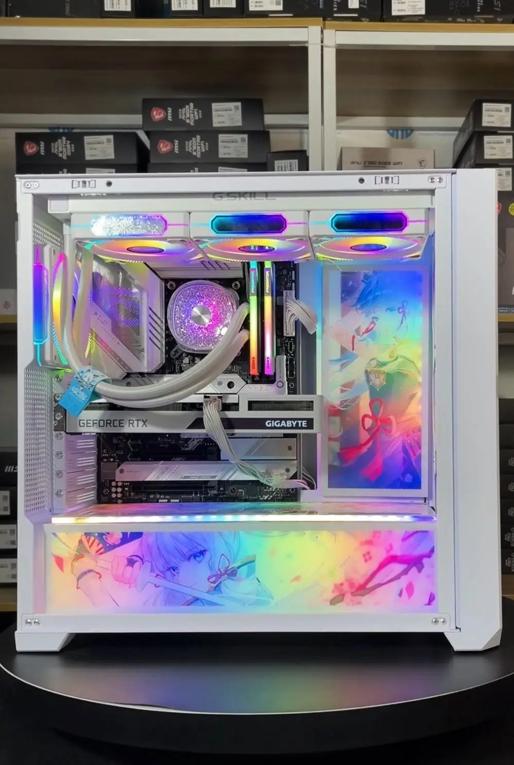 Custom PC Case 2023 ATX Mid Tower RGB Desktop Case PC Gaming Computer ...